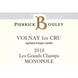 Domaine Pierrick Bouley Volnay 1er Cru Les Grands Champs Monopole 2018 (7131)